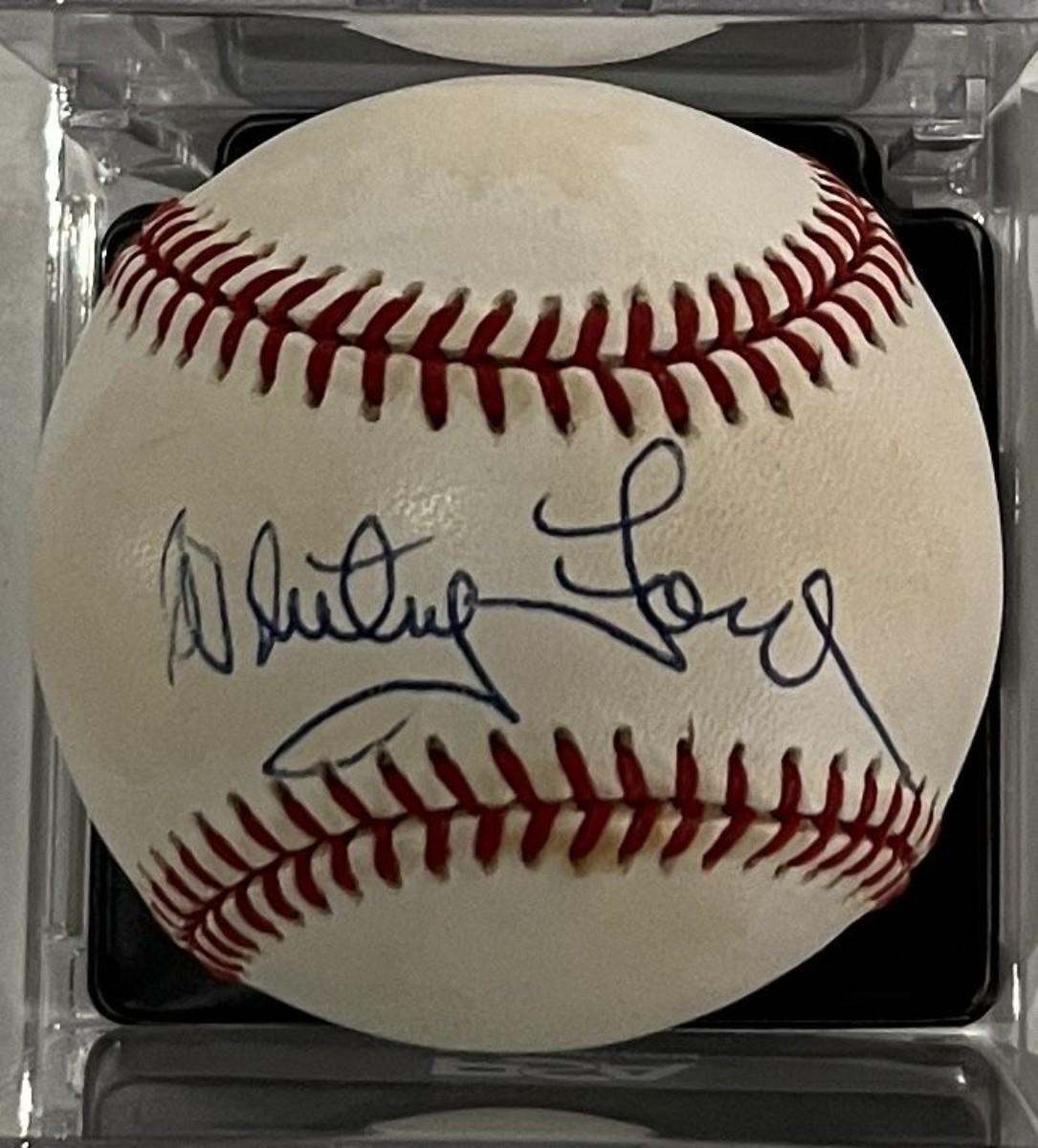 Whitey Ford signed baseball | EstateSales.org