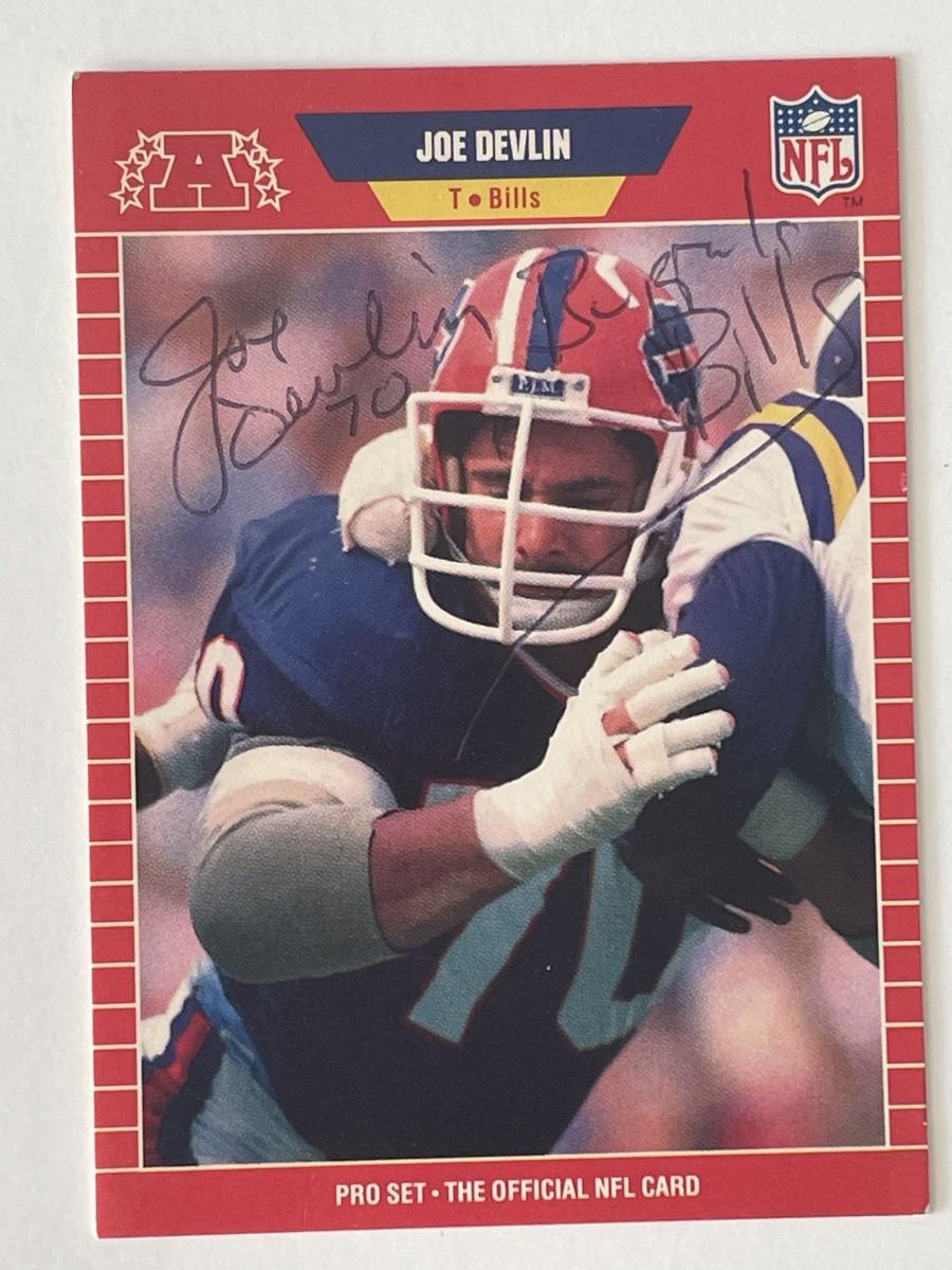 Buffalo Bills Joe Devlin 1989 Pro Set #443 signed trading card ...