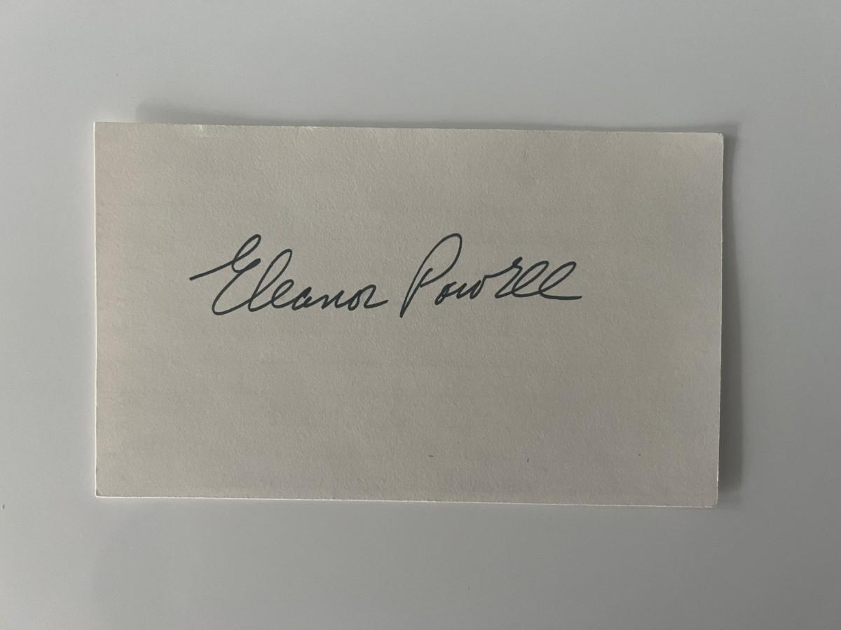 Eleanor Powell original signature | EstateSales.org