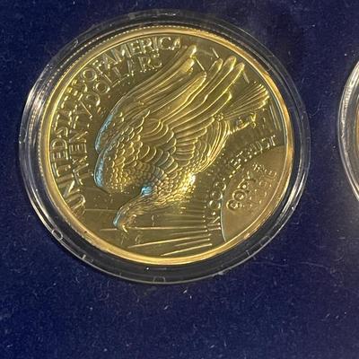 National Collector's Mint Pair of 1933 Replica Gold Liberty Coins ...