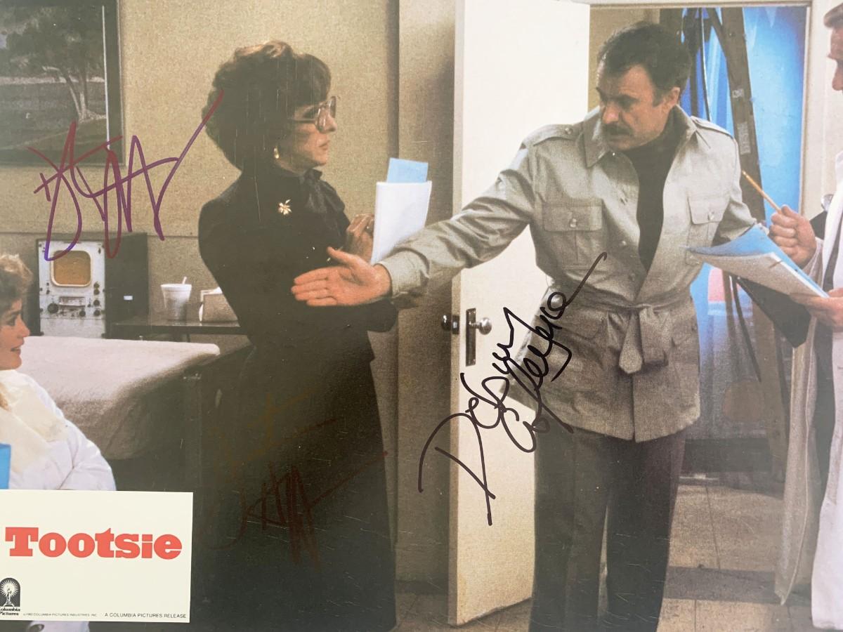 Tootsie Dustin Hoffman and Dabney Coleman signed movie photo ...