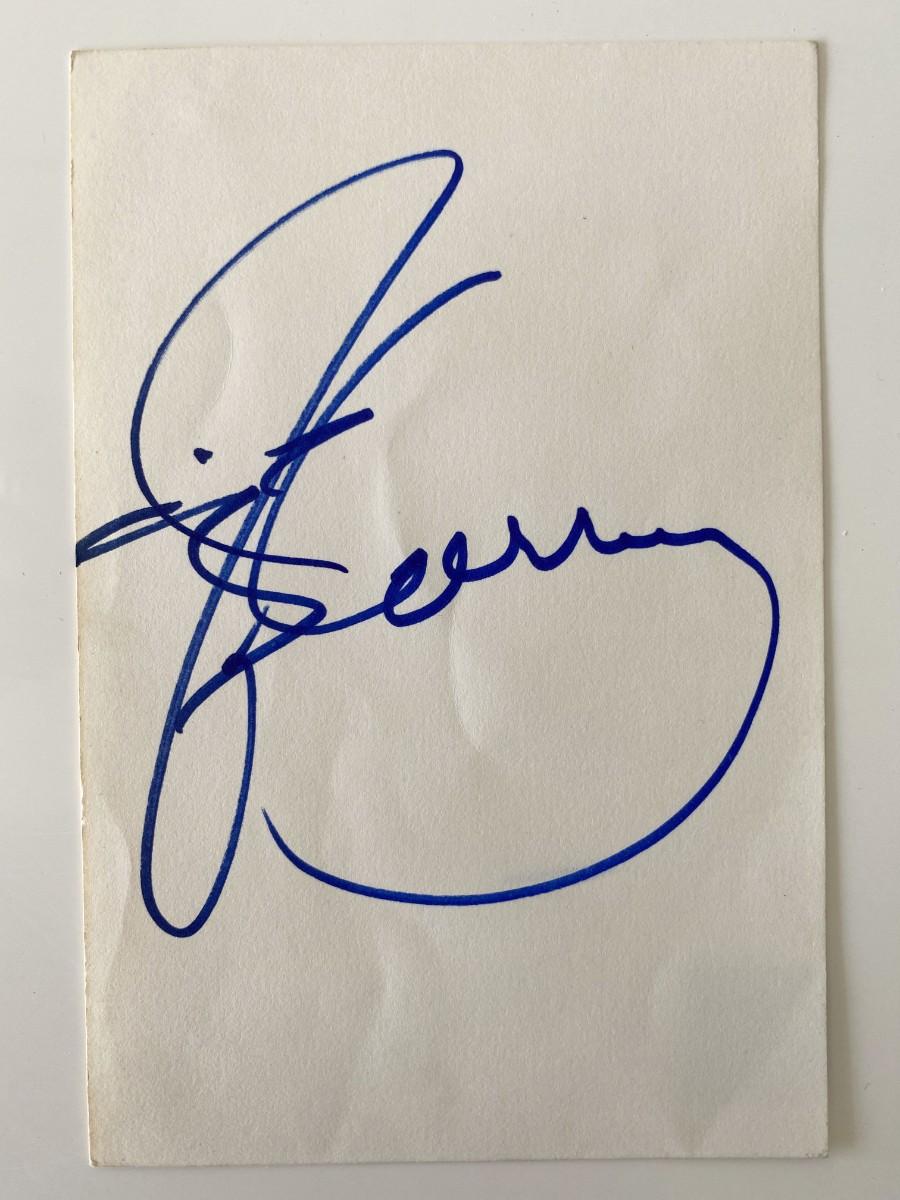Jim Carrey Signature Cut | EstateSales.org