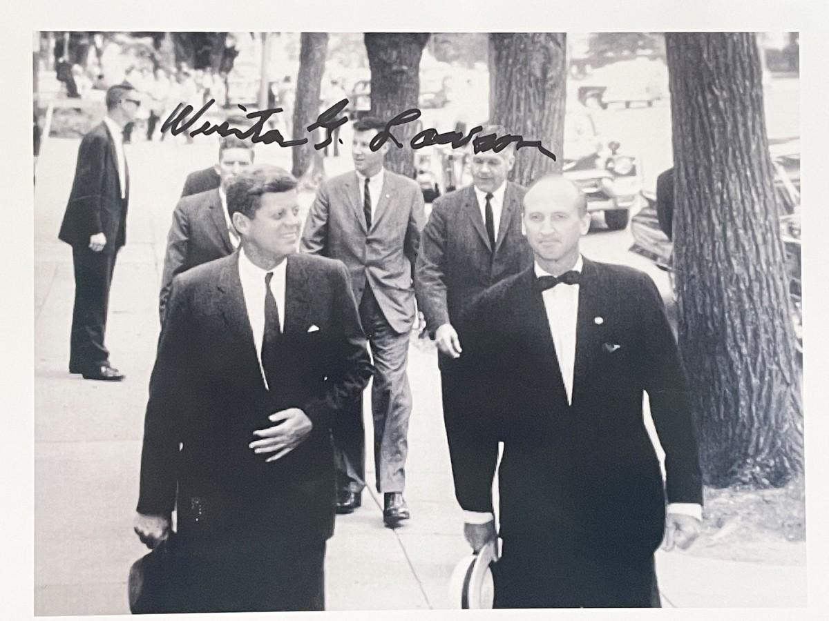 JFK secret service agent Winston Lawson signed photo | EstateSales.org