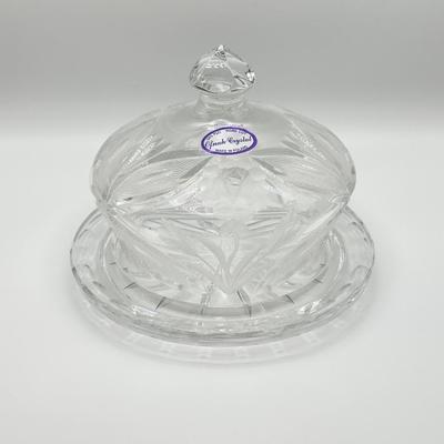 OFNAH CRYSTAL ~ Lidded Dish | EstateSales.org