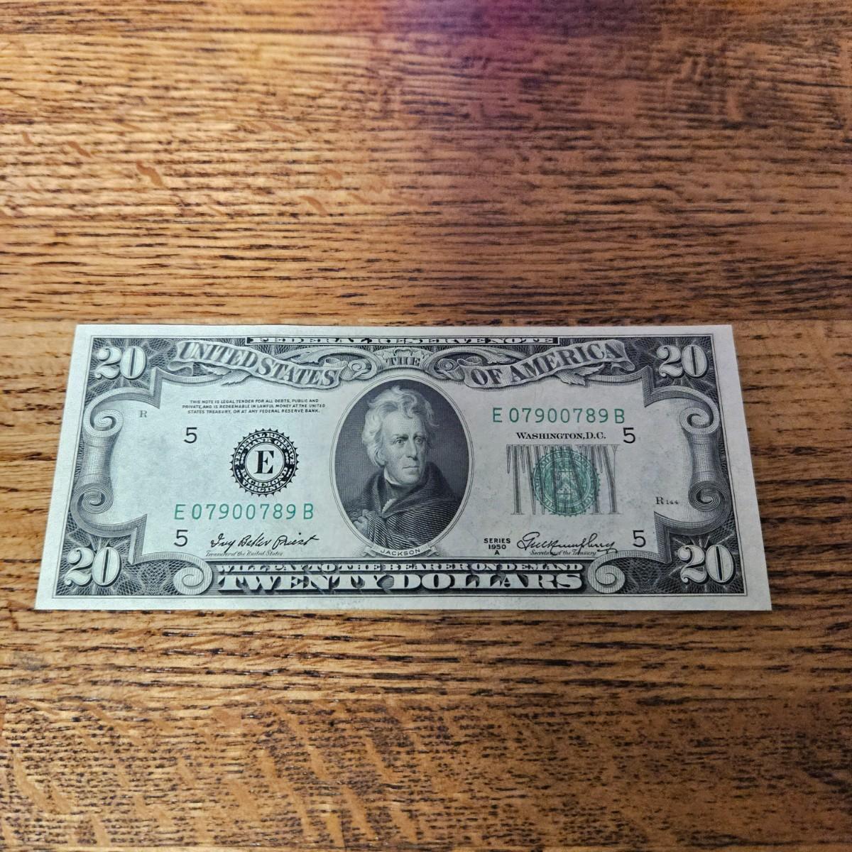 1950A $20 Federal Reserve Note | EstateSales.org