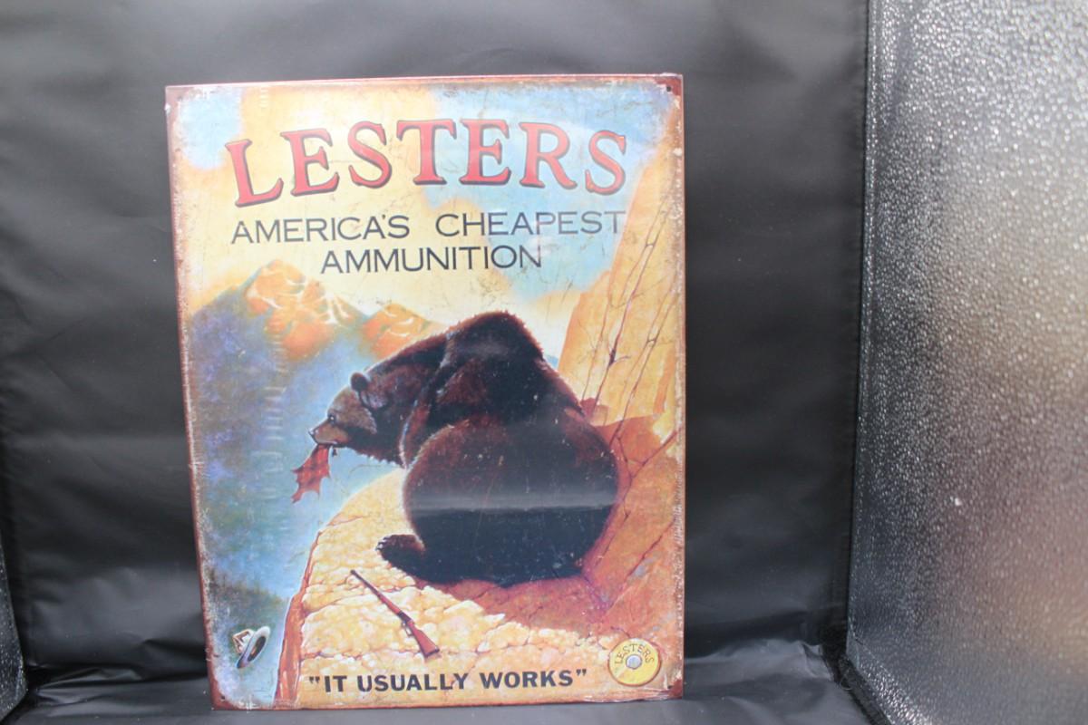 Lester's - America's Cheapest Ammo (It Usually Works) - Metal Sign ...