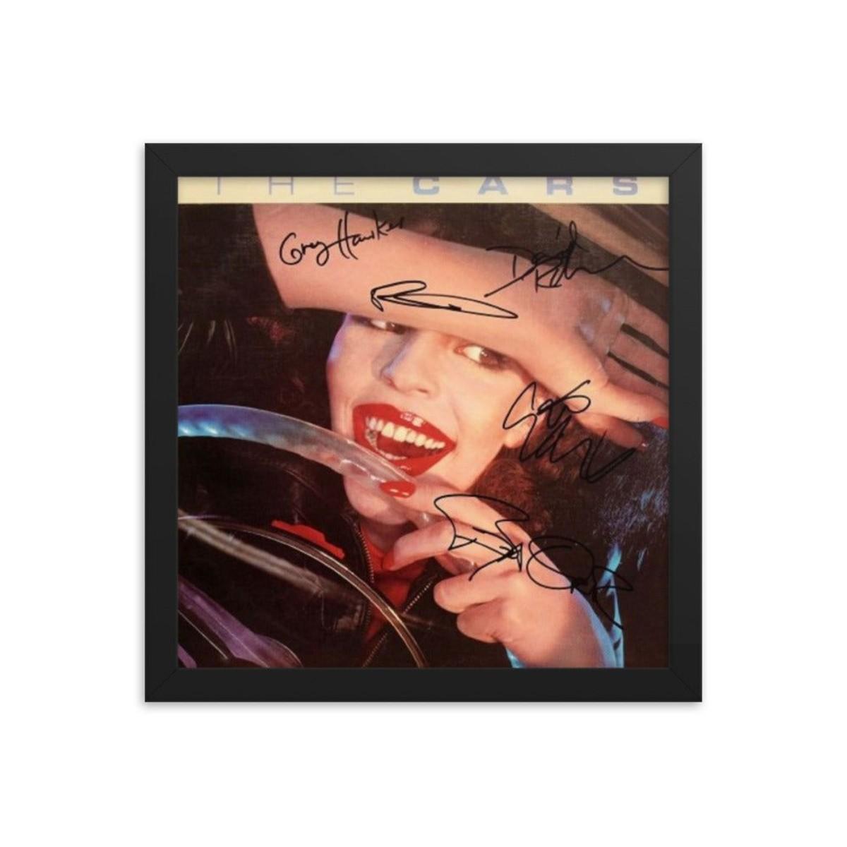 The Cars signed album Framed Reprint | EstateSales.org