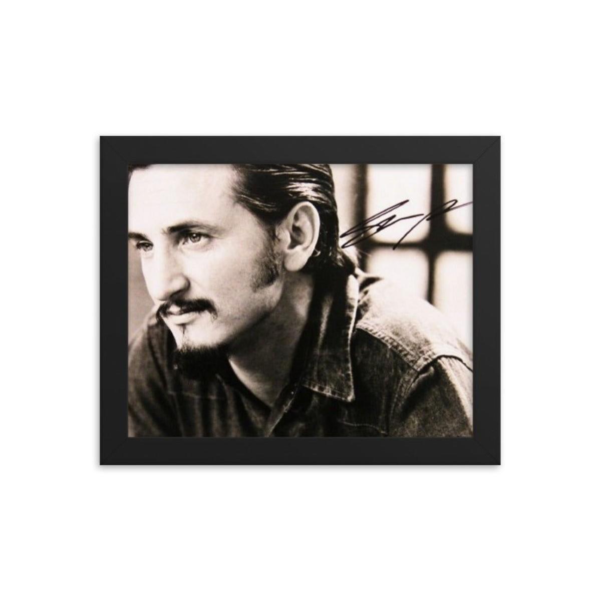 Sean Penn signed photo Framed Reprint | EstateSales.org