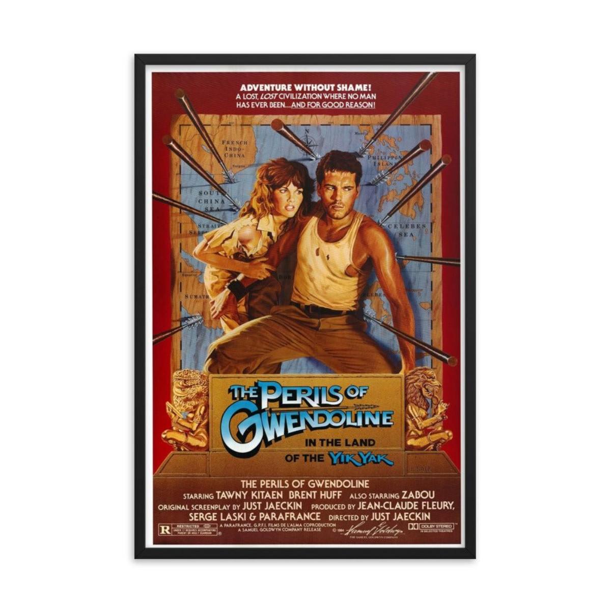 The Perils of Gwendoline 1984 REPRINT poster | EstateSales.org