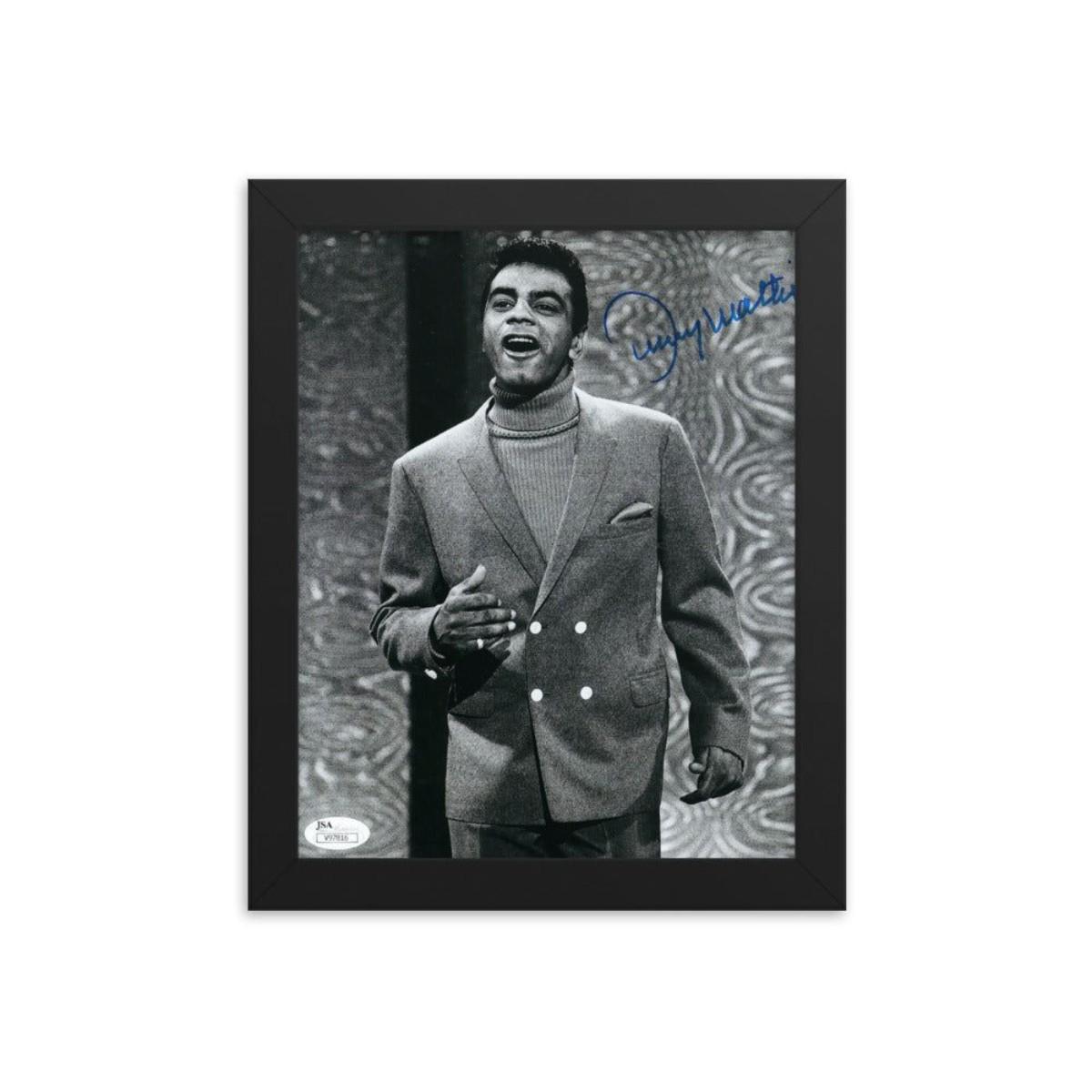John Mathis signed photo REPRINT Framed Reprint | EstateSales.org
