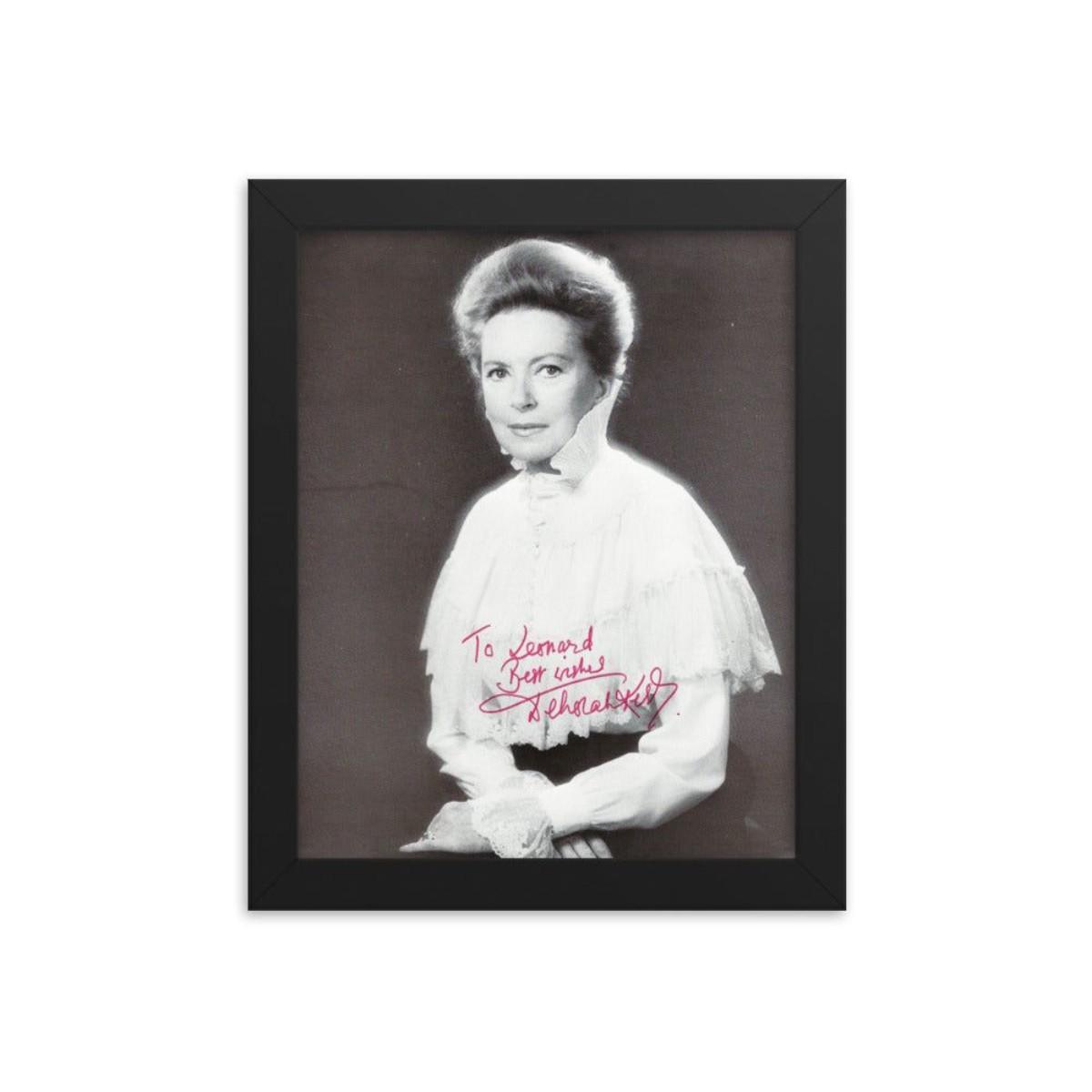 Deborah Kerr signed photo REPRINT framed reprint. | EstateSales.org