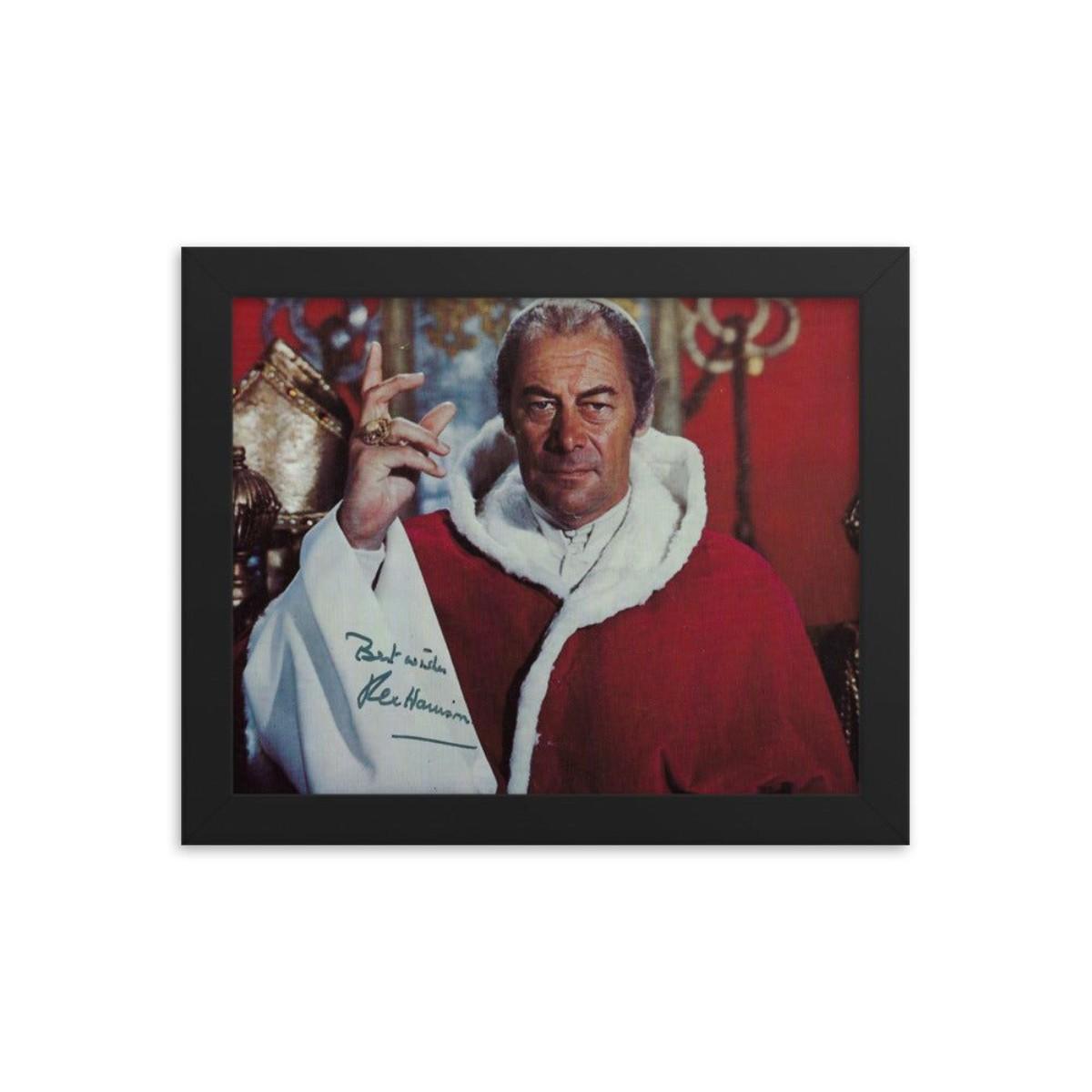 Rex Harrison signed photo REPRINT Framed Reprint | EstateSales.org