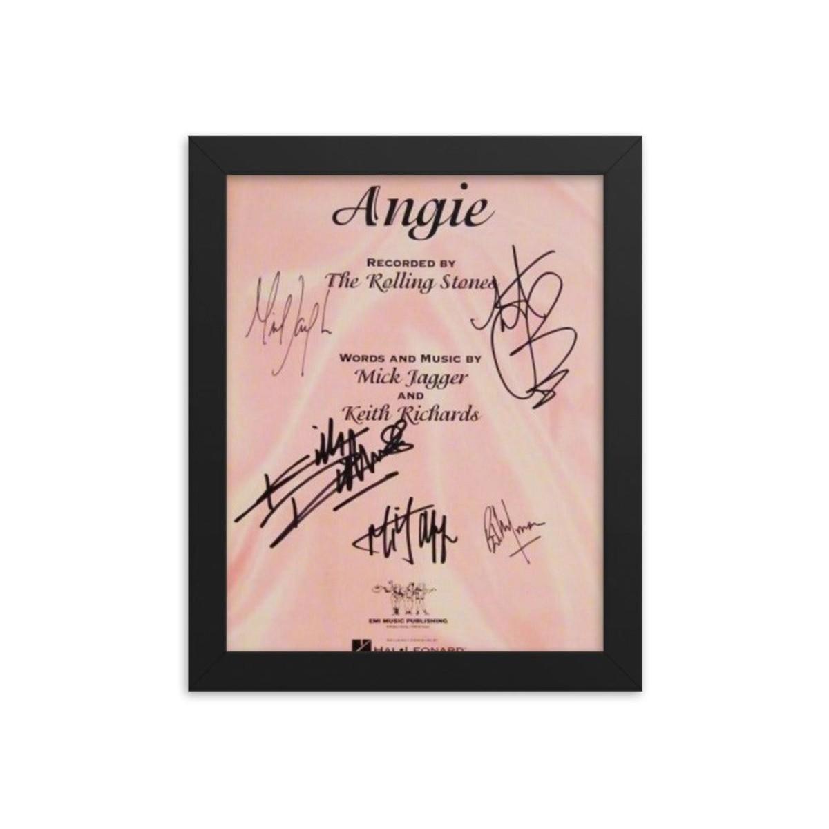 The Rolling Stones signed sheet music REPRINT | EstateSales.org