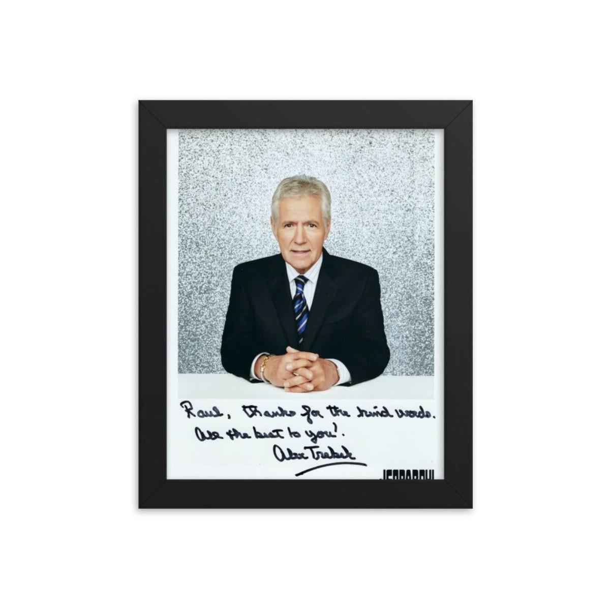 Jeopardy! Alex Trebek signed photo REPRINT | EstateSales.org