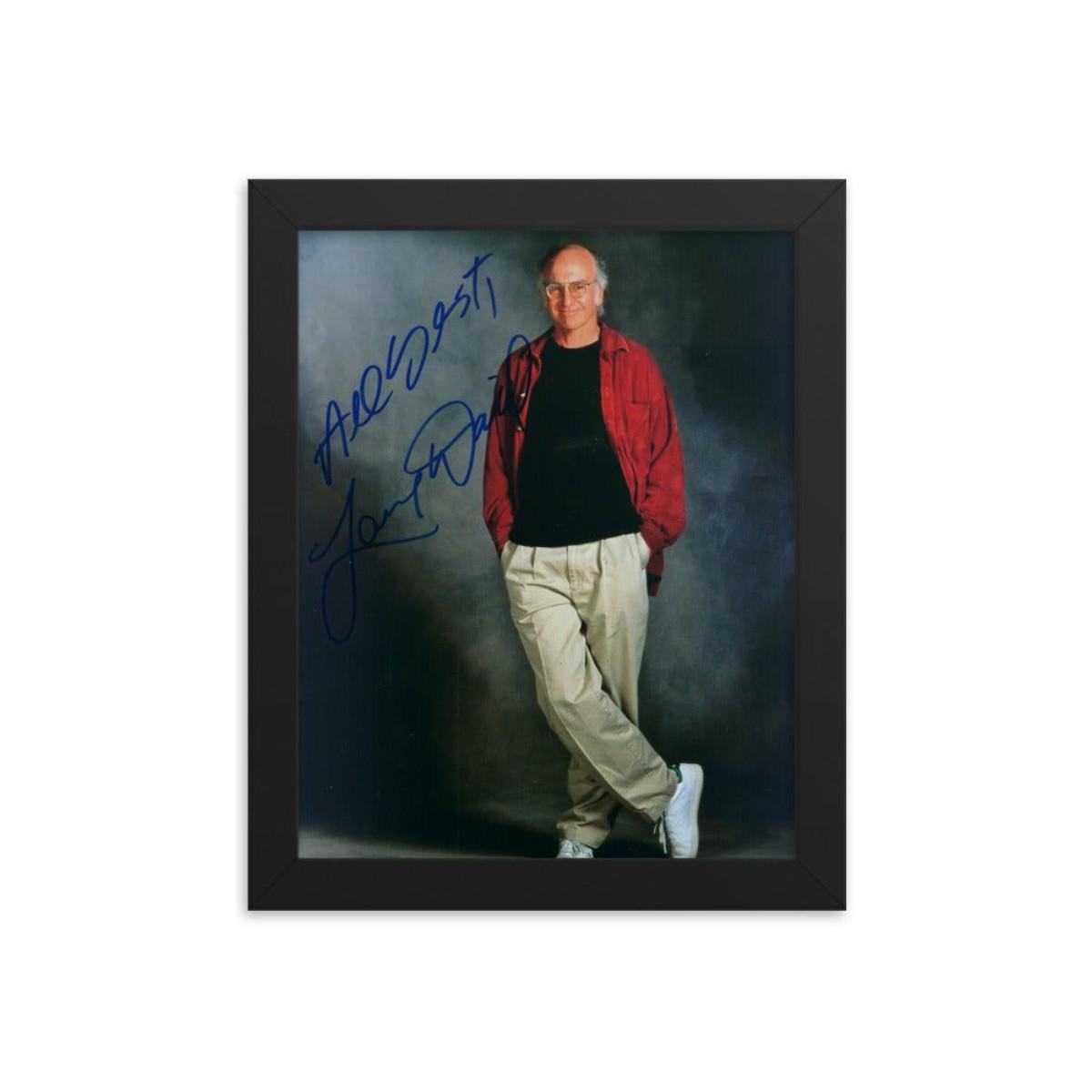 Larry David signed photo REPRINT | EstateSales.org