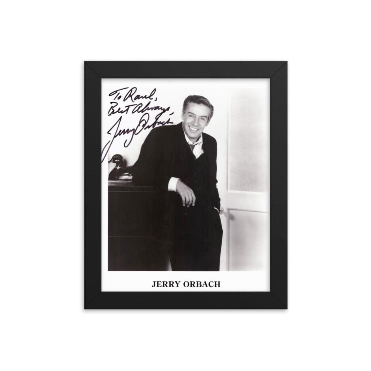 Jerry Orbach signed photo REPRINT | EstateSales.org