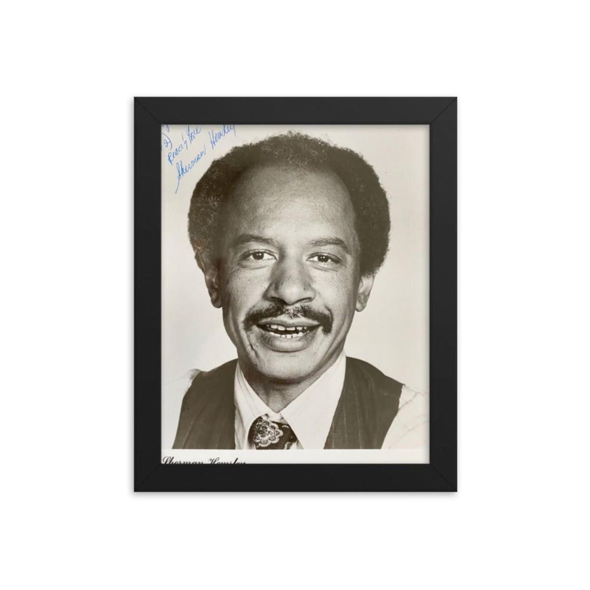 Sherman Hemsley signed photo framed reprint | EstateSales.org