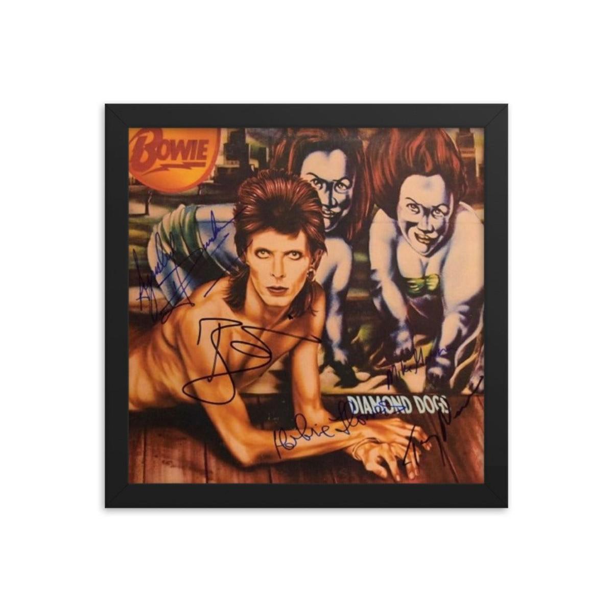 David Bowie signed Diamond Dogs album REPRINT | EstateSales.org
