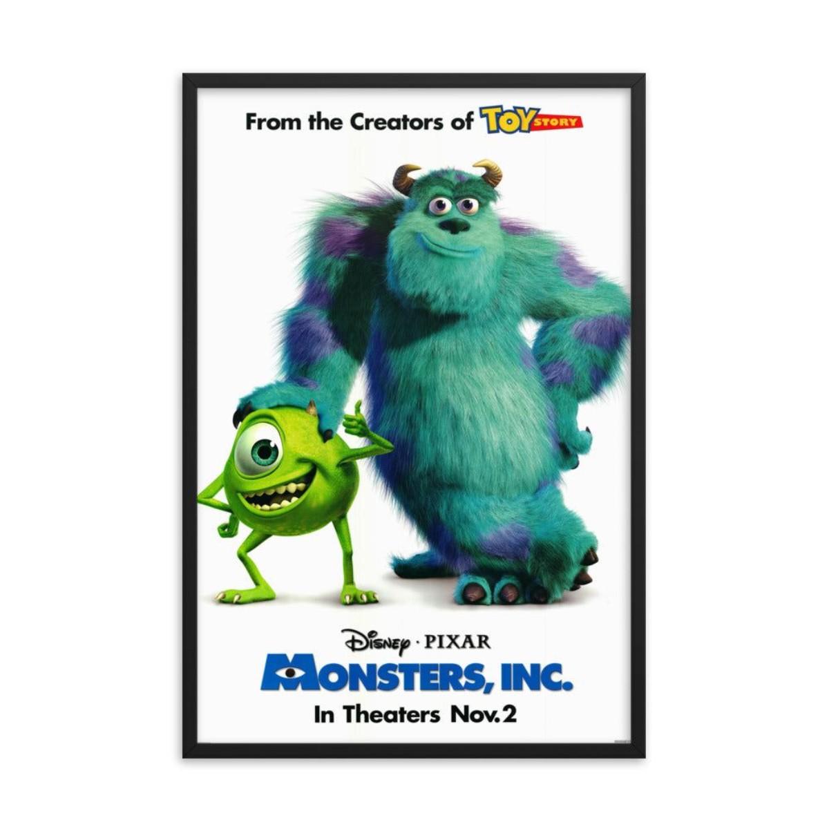 Monsters, Inc. 2001 REPRINT movie poster REPRINT | EstateSales.org