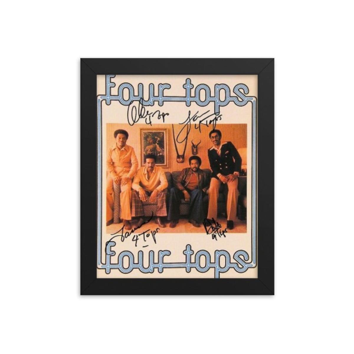 Four Tops Official Tour Brochure Framed Reprint | EstateSales.org