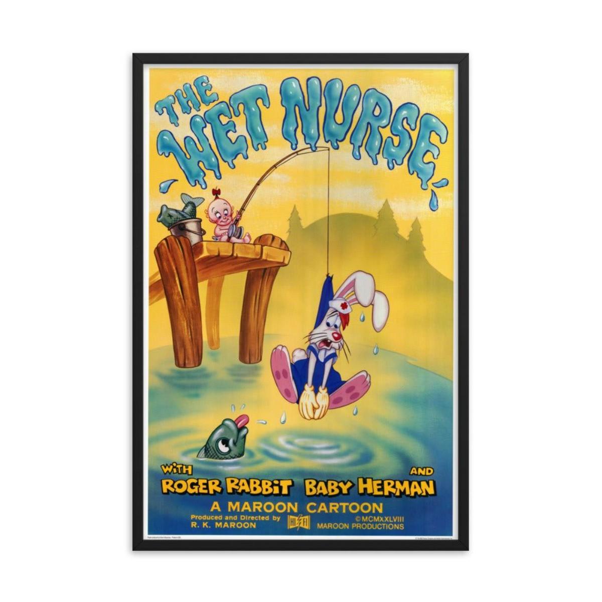 The Wet Nurse Roger Rabbit 1989 REPRINT poster | EstateSales.org
