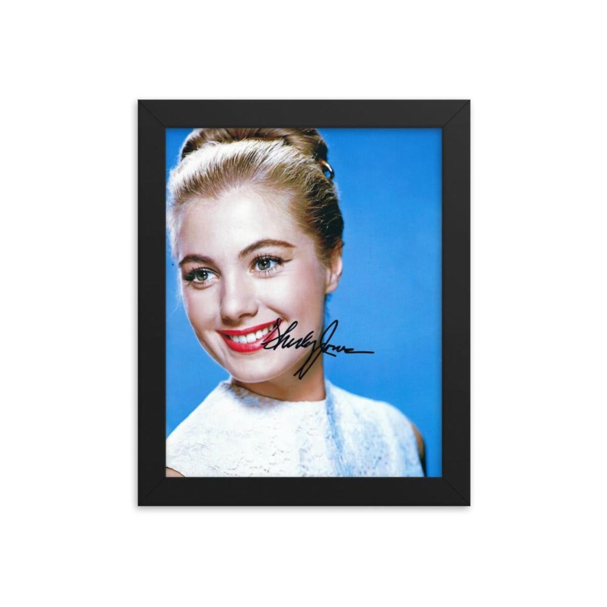 Shirley Jones signed photo framed reprint. REPRINT | EstateSales.org
