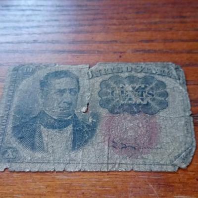 LOT 58 OLD 10 CENT BANK NOTE | EstateSales.org