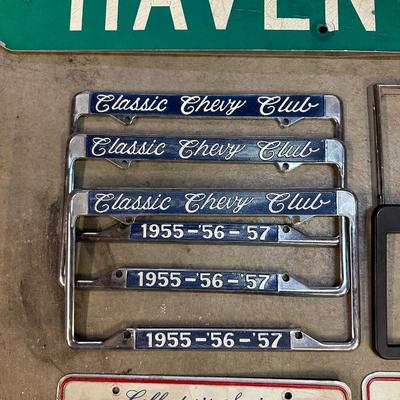 STREET SIGN, LICENSE PLATES AND FRAMES | EstateSales.org