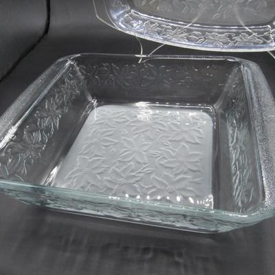 Lot of 2 casserole dishes Princess House Fantasia Glass Baking pans ...
