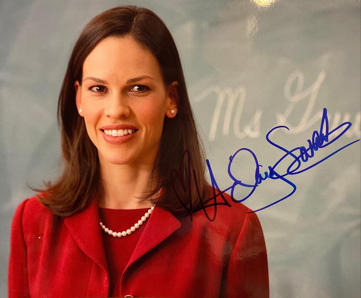 Freedom Writers Hilary Swank signed movie photo | EstateSales.org