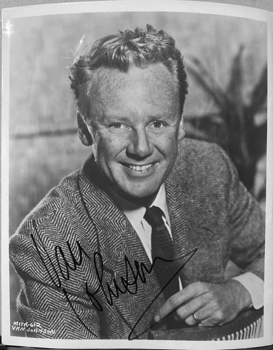 Van Johnson signed photo | EstateSales.org