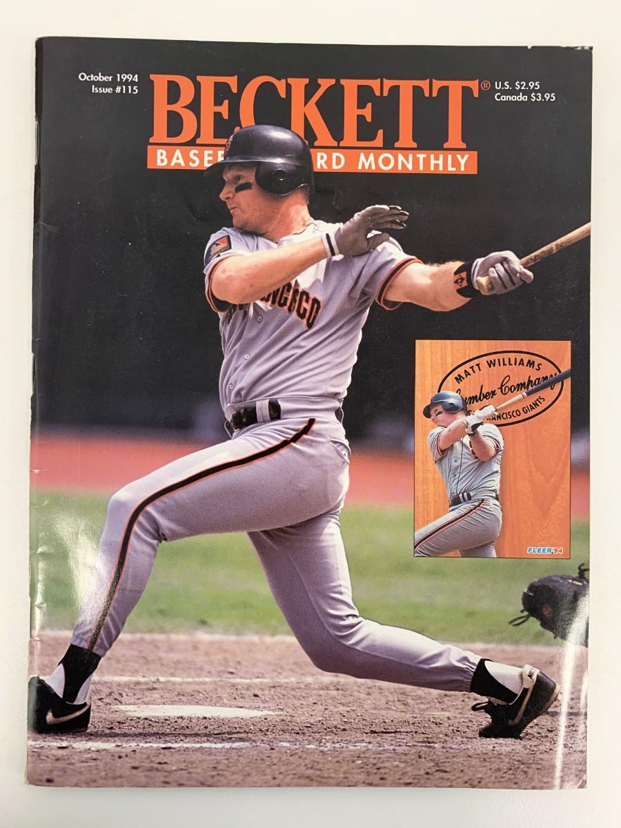 Beckett Baseball Card Monthly October 1994 Issue #115 - Matt Williams ...