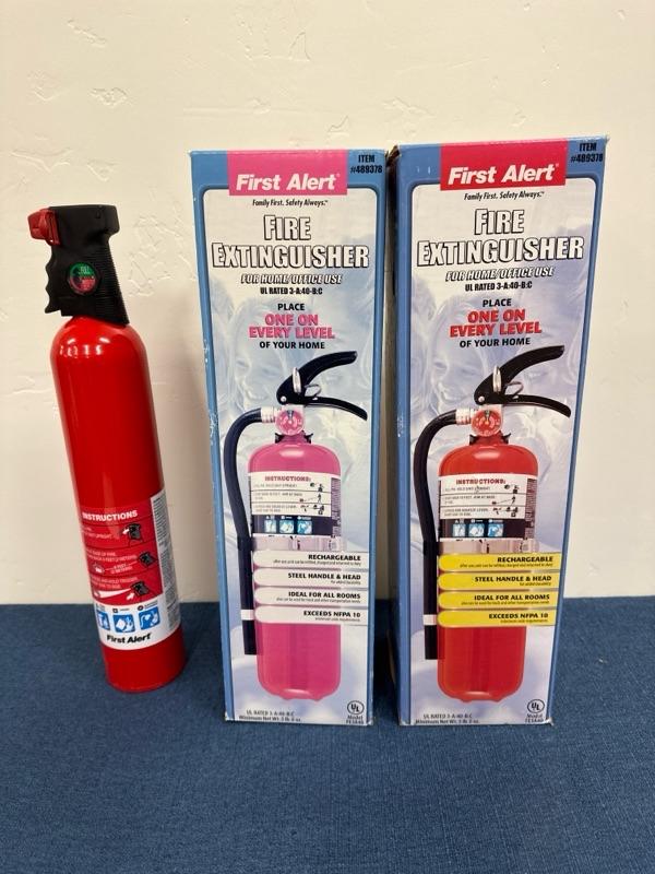 Lot 289 Three first alert, fire extinguishers | EstateSales.org