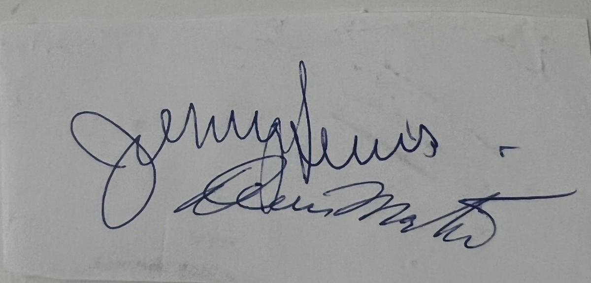 Jerry Lewis and Dean Martin original signatures | EstateSales.org
