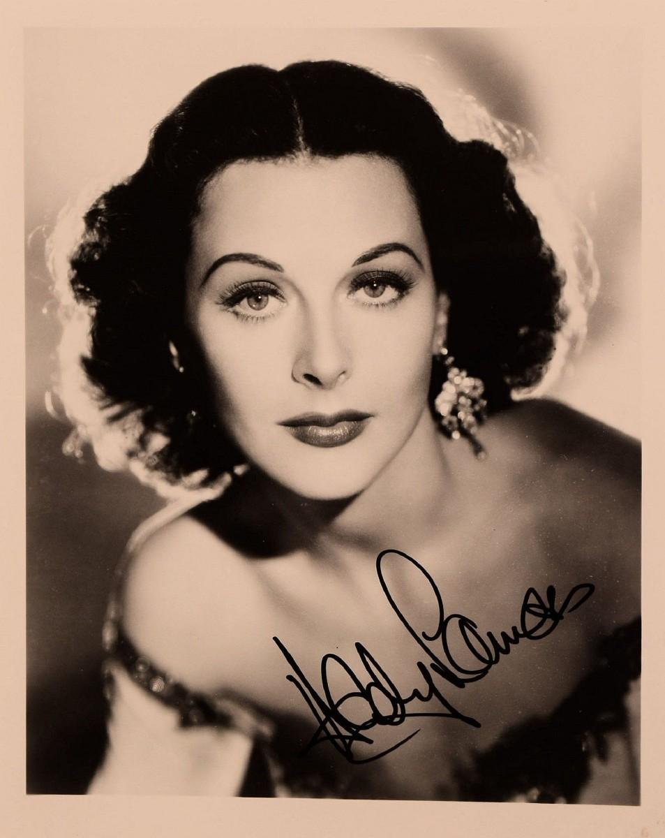 Hedy Lamarr signed promo photo | EstateSales.org