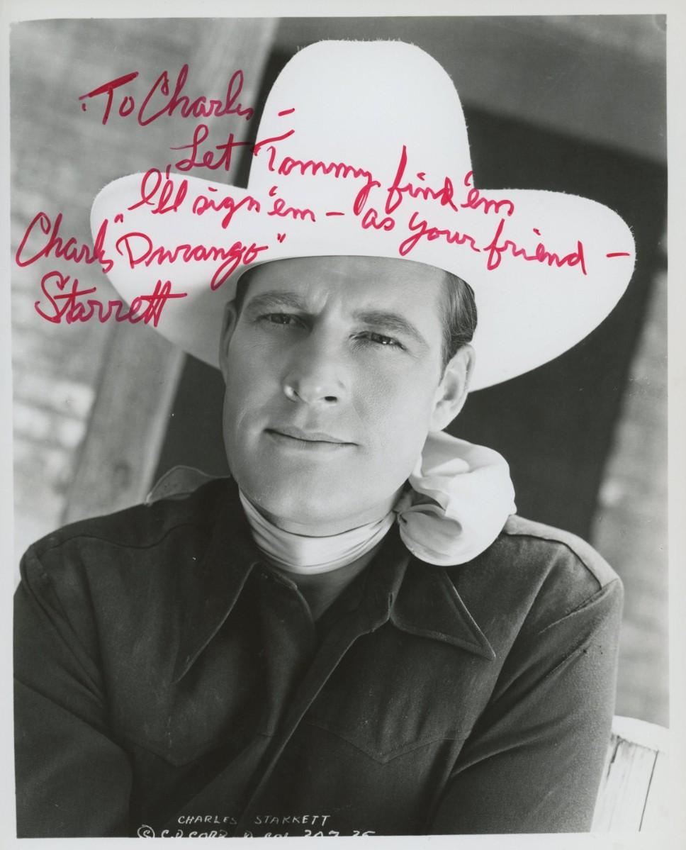 Charles Starrett signed photo | EstateSales.org