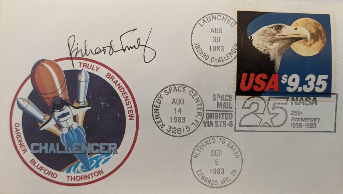 Richard Truly Signed NASA 25th Anniversary Challenger First Day Cover ...