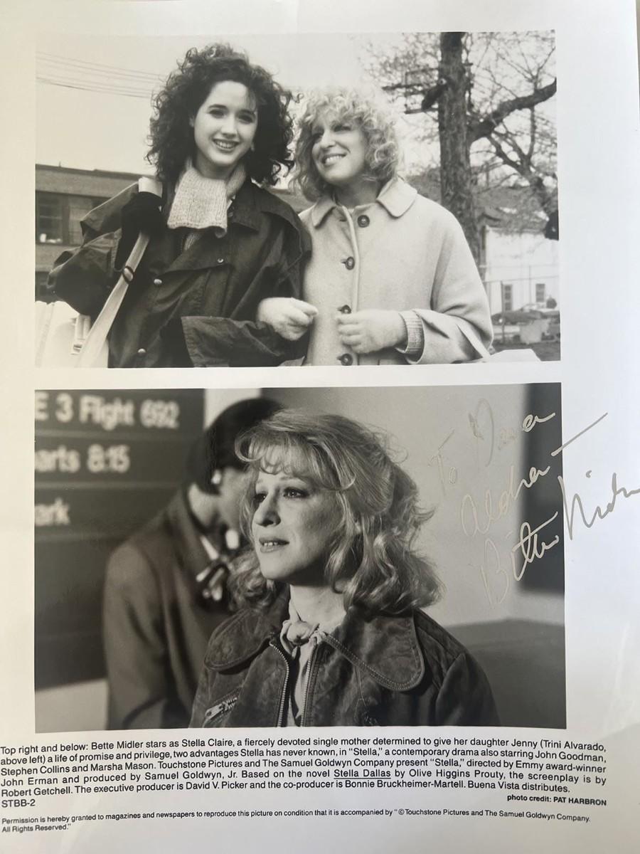 Stella Bette Midler signed movie photo | EstateSales.org