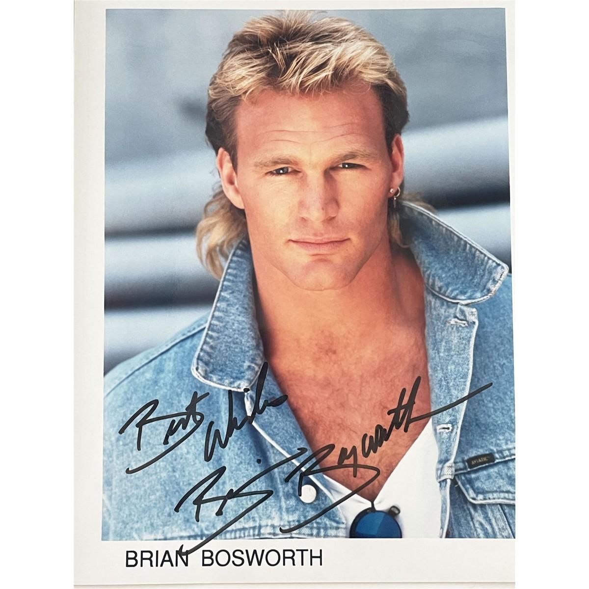 Brian Bosworth signed photo | EstateSales.org