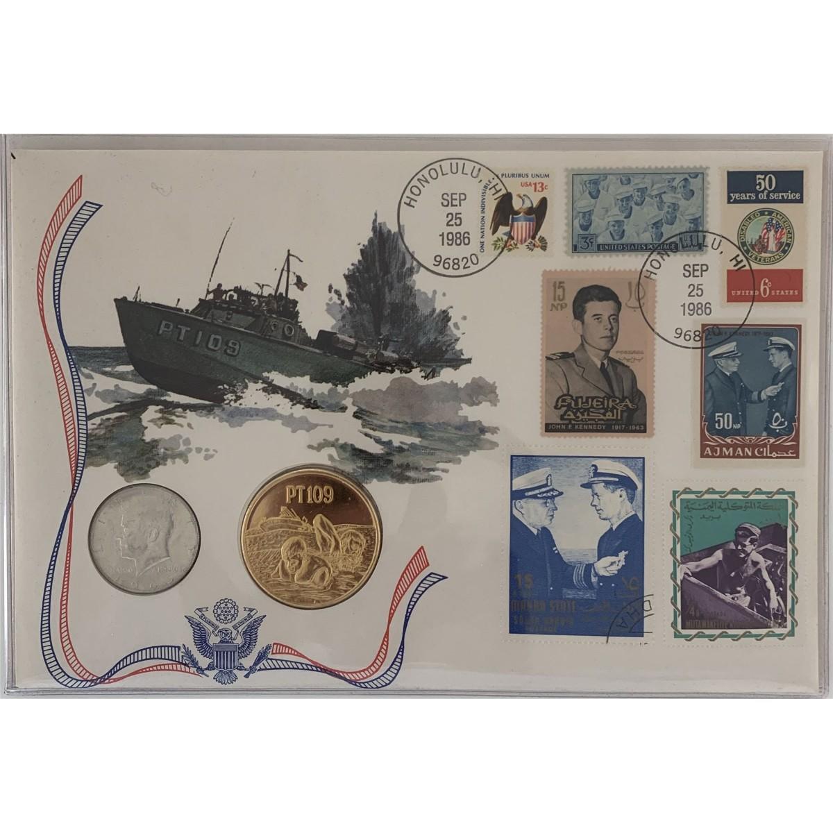 John F. Kennedy commemorative cover with coin | EstateSales.org