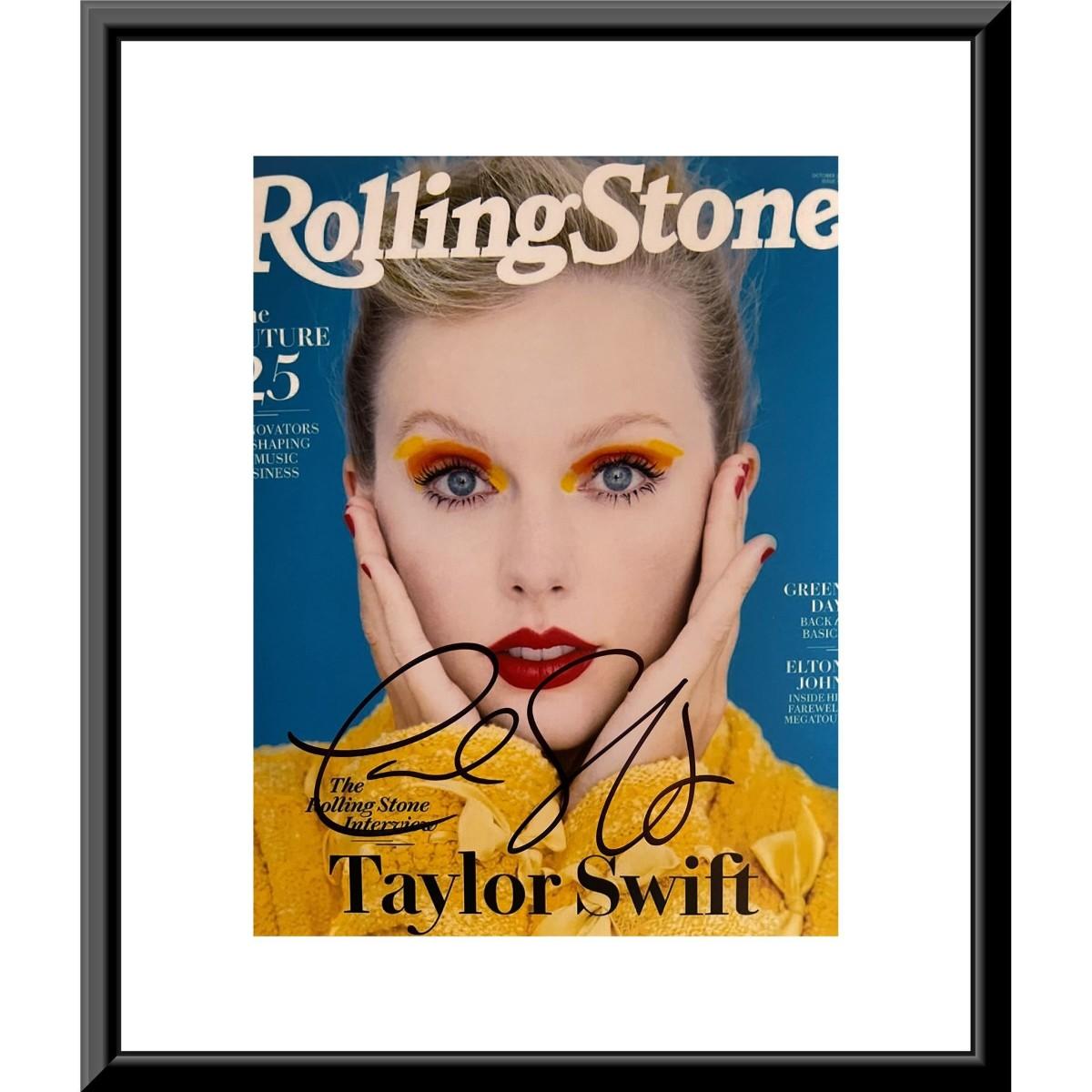 Taylor Swift signed Rolling Stone Magazine cover photo | EstateSales.org