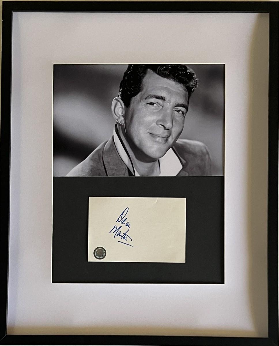 The Rat Pack Dean Martin original signature collage | EstateSales.org