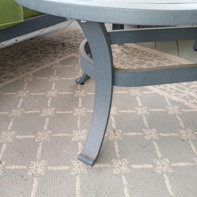 LOT 227K: Outdoor Metal Patio Furniture Set | EstateSales.org