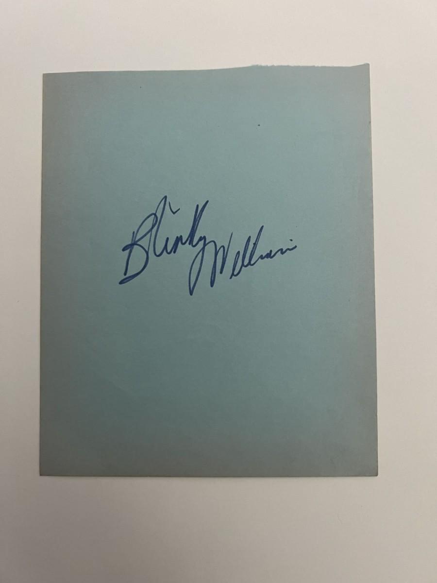 Blinky Williams original signature | EstateSales.org