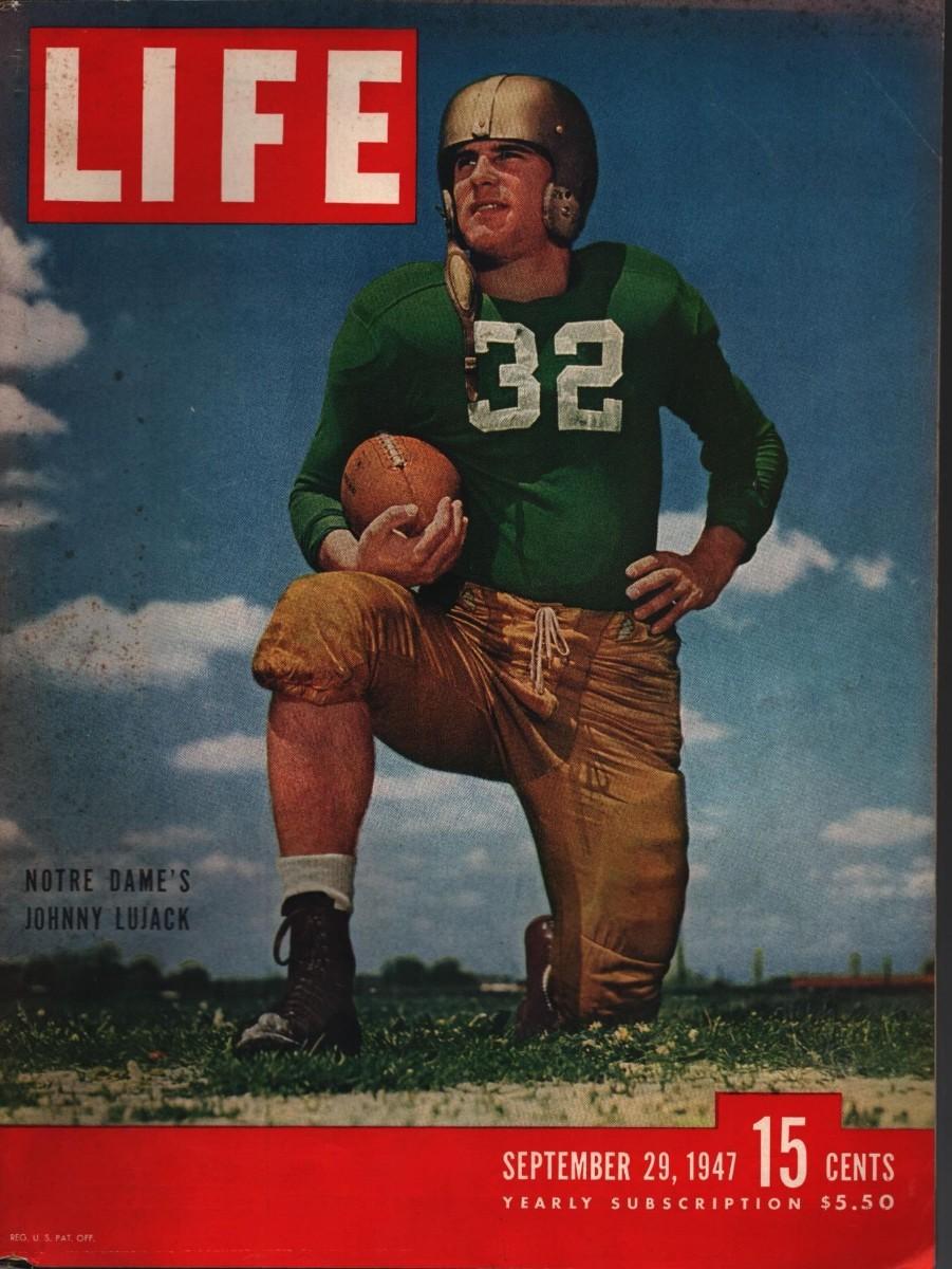 Johnny Lujack Life Magazine Sept. 29, 1963 | EstateSales.org