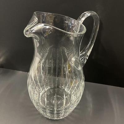 Block Crystal Pitcher | EstateSales.org