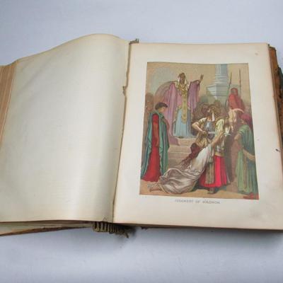 Large Antique 1892 Holy Bible Pronouncing Parallel Bible The Old and ...