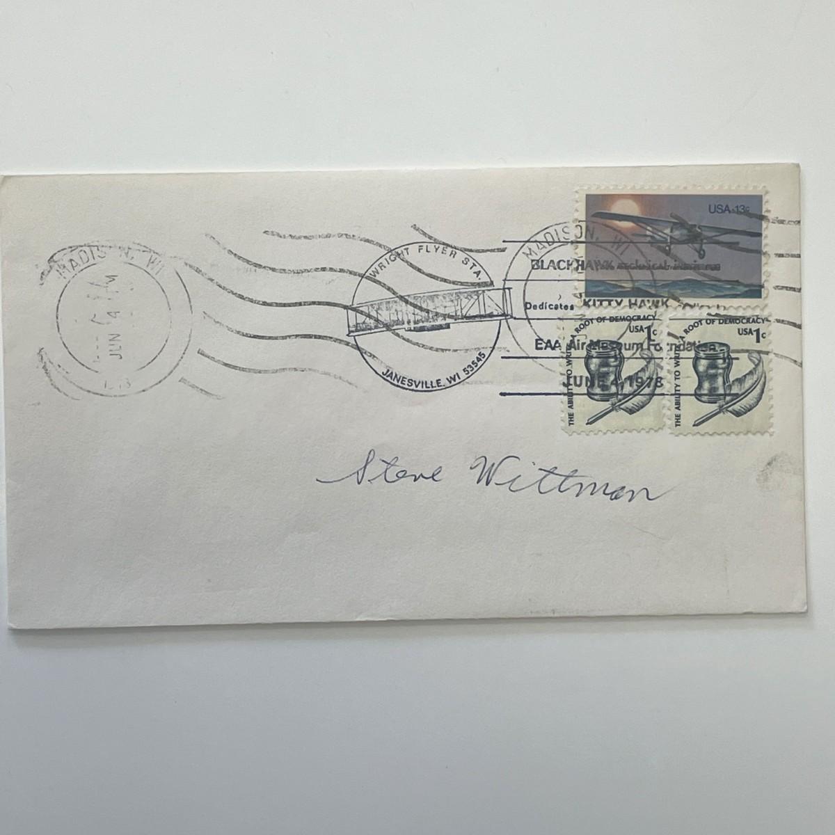 Engineer Steve Wittman signed First Day Cover - June 4th 1978 ...