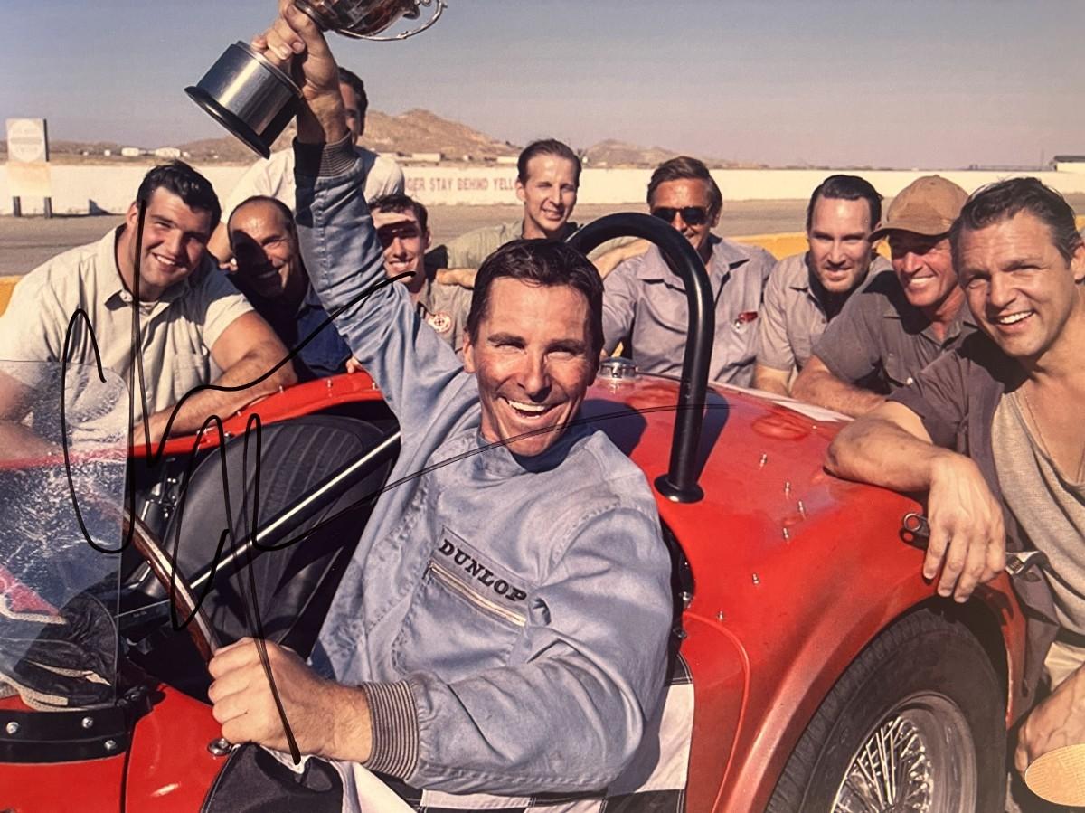 Ford v Ferrari Christian Bale signed photo | EstateSales.org