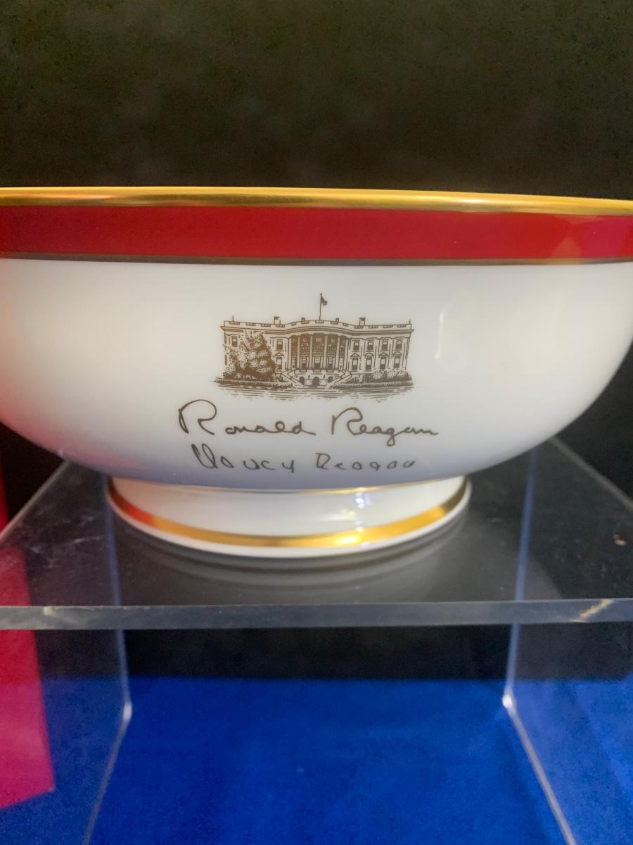 1986 Lenox Reagan Rex Scouten Christmas Bowl In Original Box ...